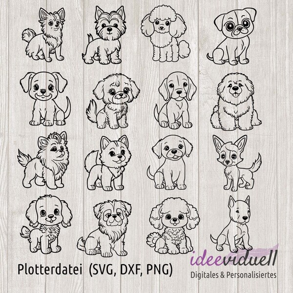 Hunde plotterdatei - Etsy.de