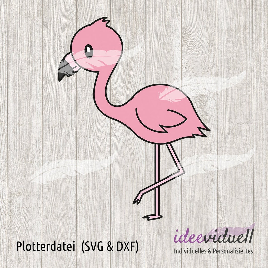 Flamingo Plotter File SVG DXF Download - Etsy