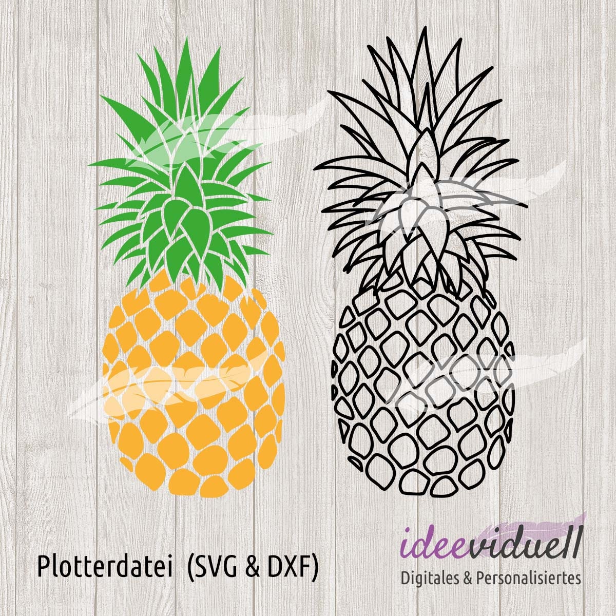 Ananas Plotterdatei SVG DXF Download - Etsy.de