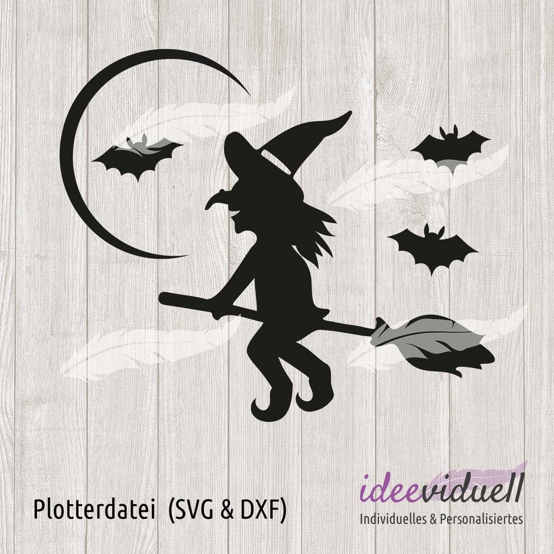 Hexe Plotterdatei SVG DXF Download - Etsy Schweiz