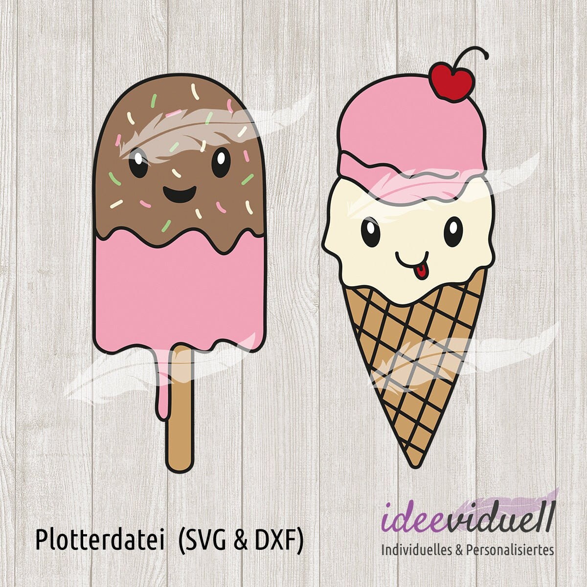 Eis Sommer Plotterdatei SVG DXF Download - Etsy.de
