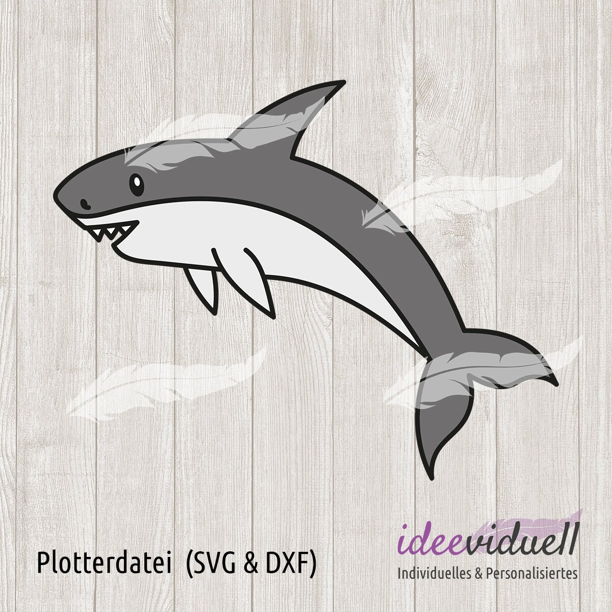 Hai Haifisch Meer Tier Plotterdatei SVG DXF Download - Etsy Schweiz