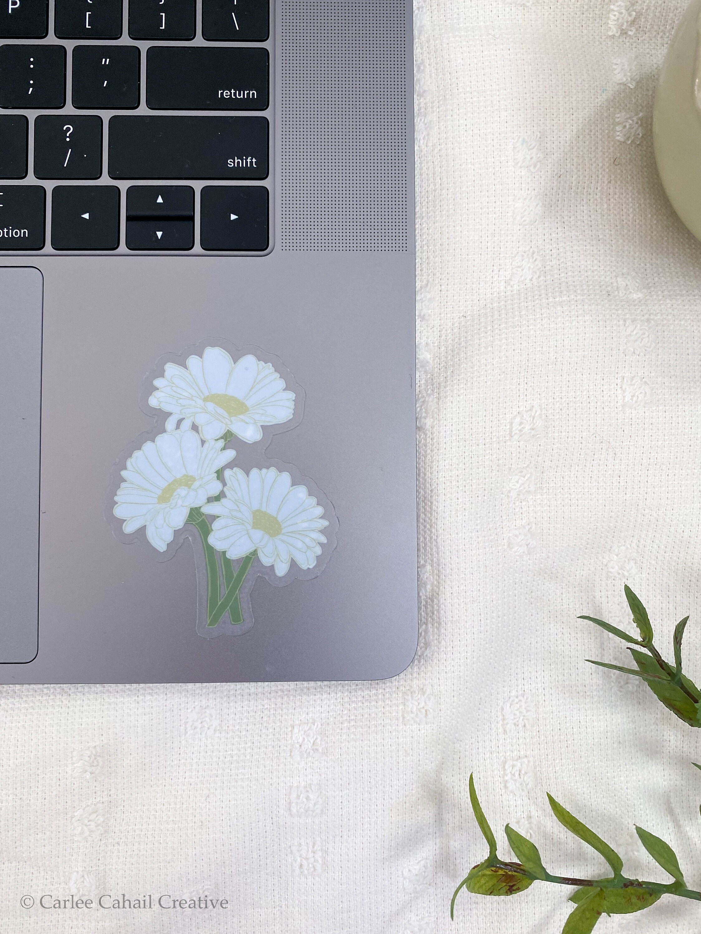 Daisy Clear Sticker | Etsy