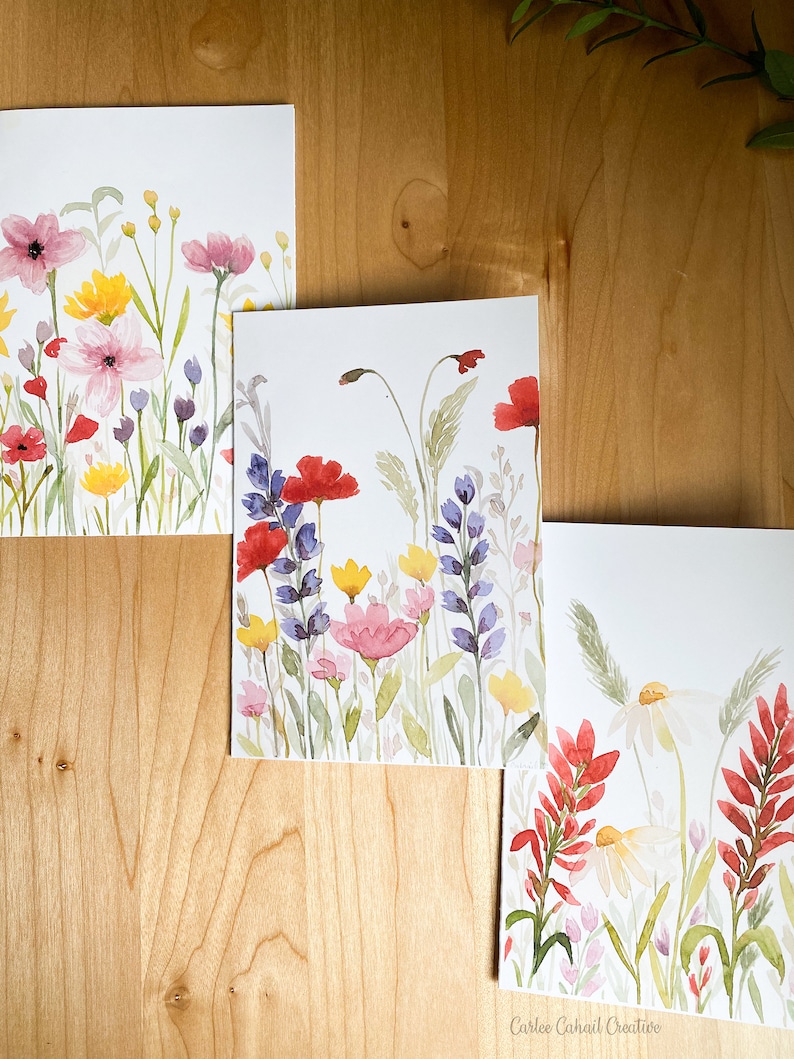 Wildflower Card Bundle - Etsy