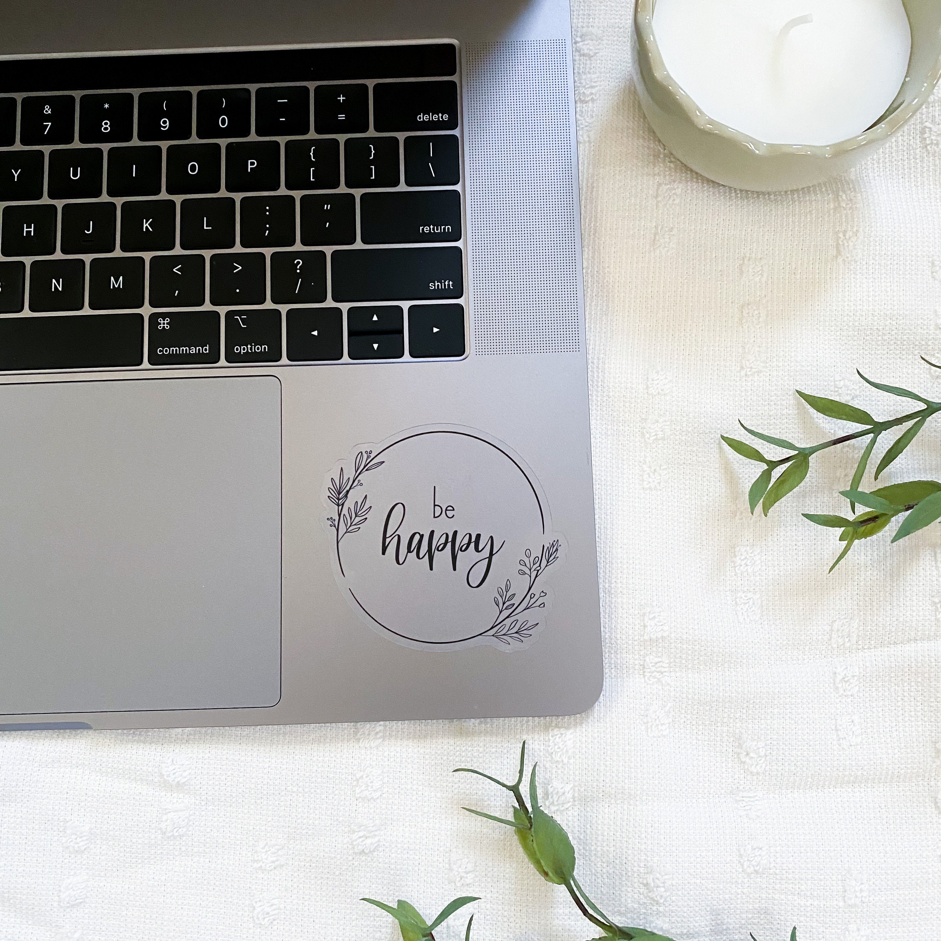 Be Happy Clear Vinyl Sticker | Etsy