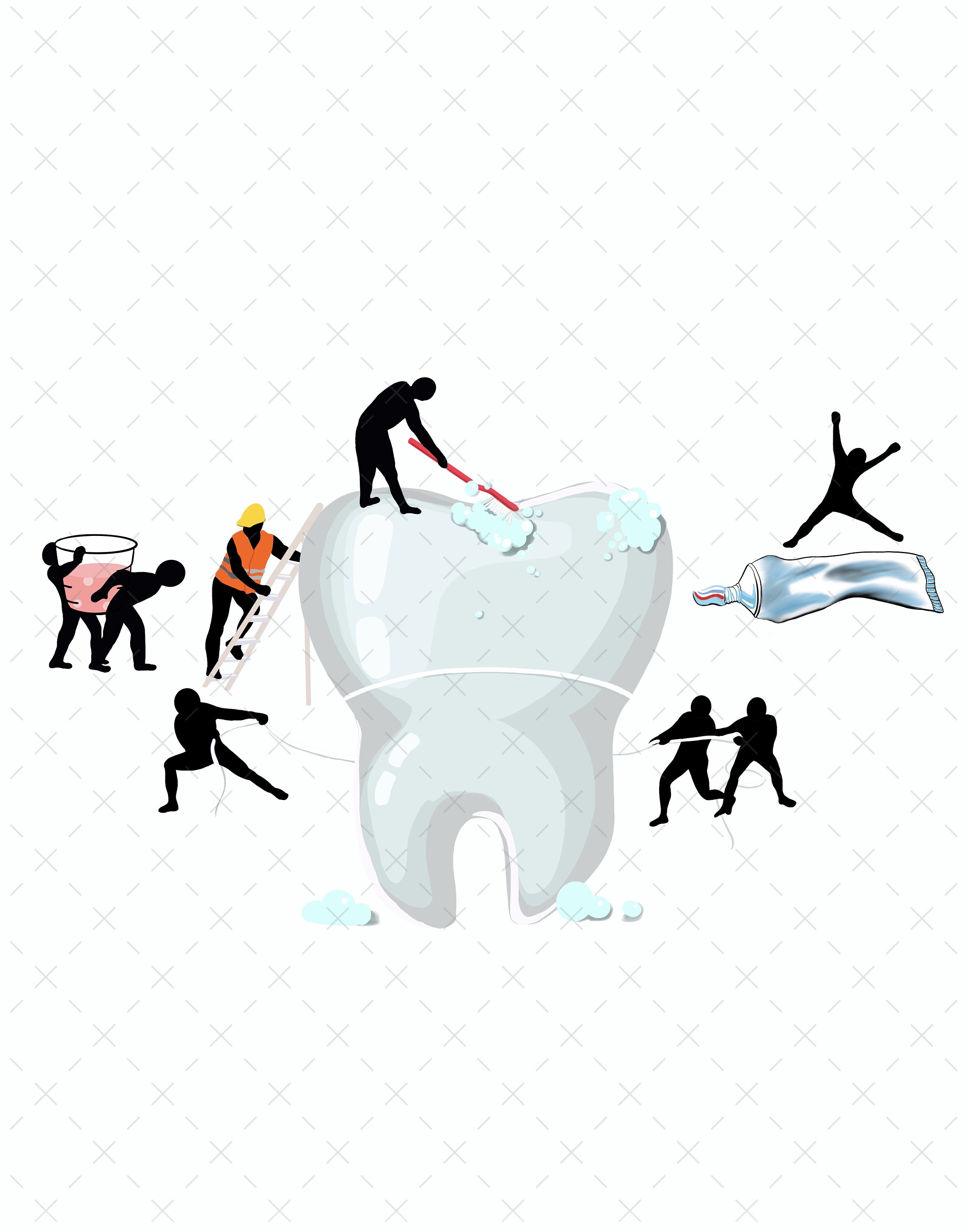 Tooth Print, Tooth Art, Dentist Wall Decor, Teeth Print, Printable ...