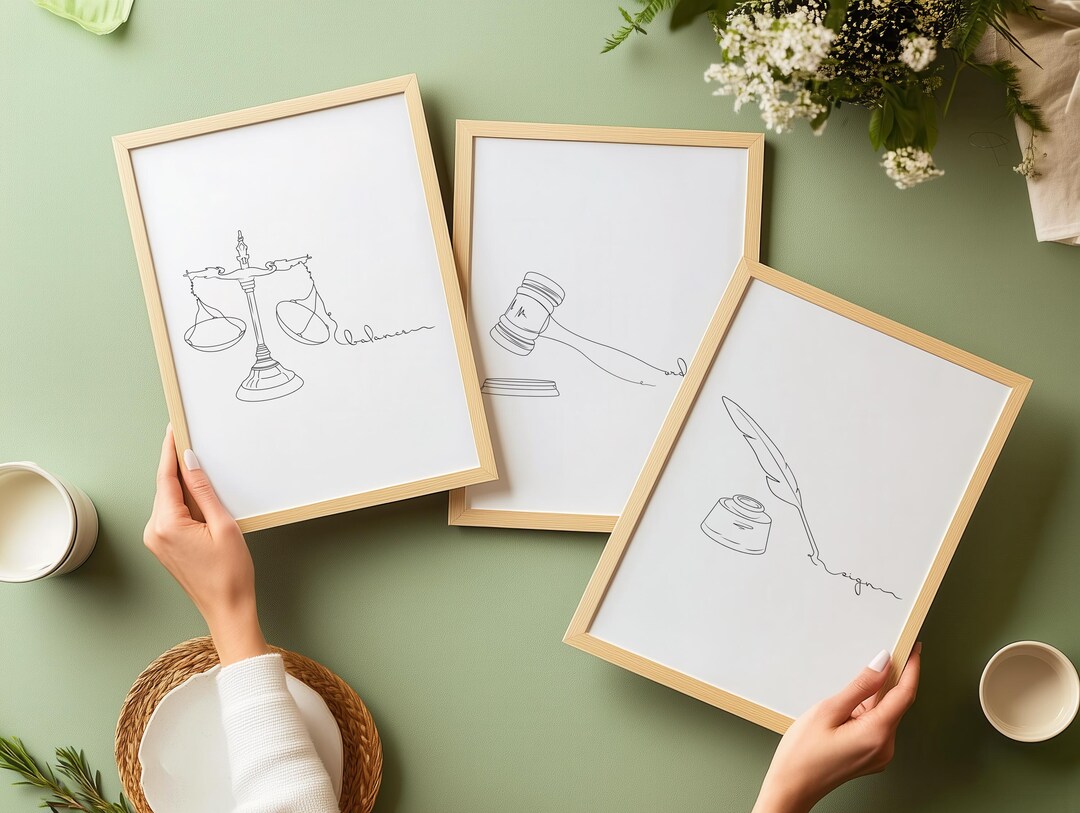 Minimalist Legal Prints Set: Lawyer Office Decor (digital Download) - Etsy