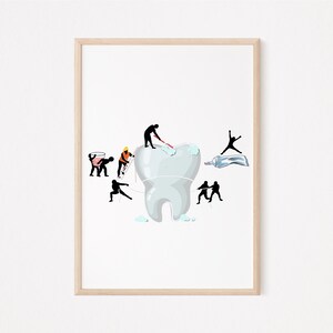 Colorful Tooth Art Print: Dentist Office Decor (digital Download) - Etsy