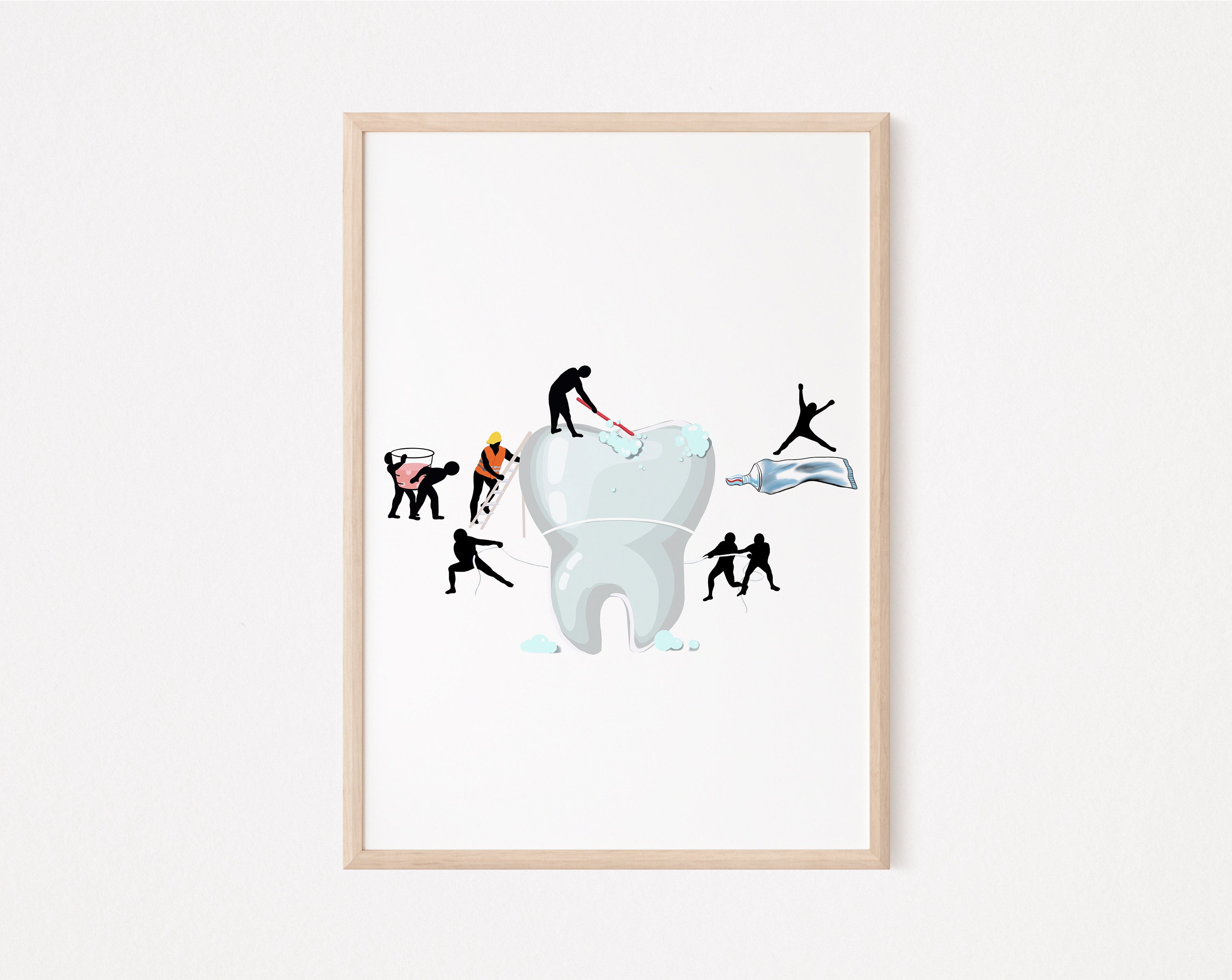 Colorful Tooth Art Print: Dentist Office Decor (digital Download) - Etsy