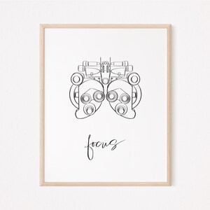 Optometry Line Art, Lensometer, Retinoscope, Phoropter, Printable, Eye ...