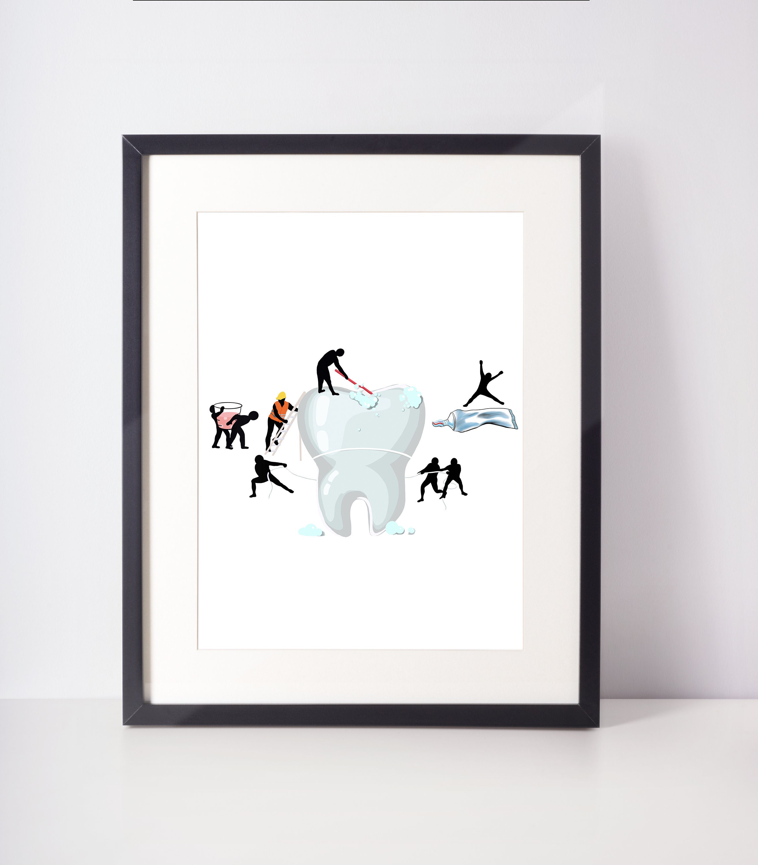 Tooth Print, Tooth Art, Dentist Wall Decor, Teeth Print, Printable ...