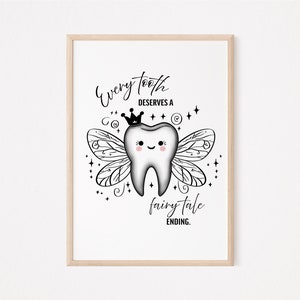 Tooth Fairy SVG: Cute Winged Tooth With Crown (digital Download) - Etsy