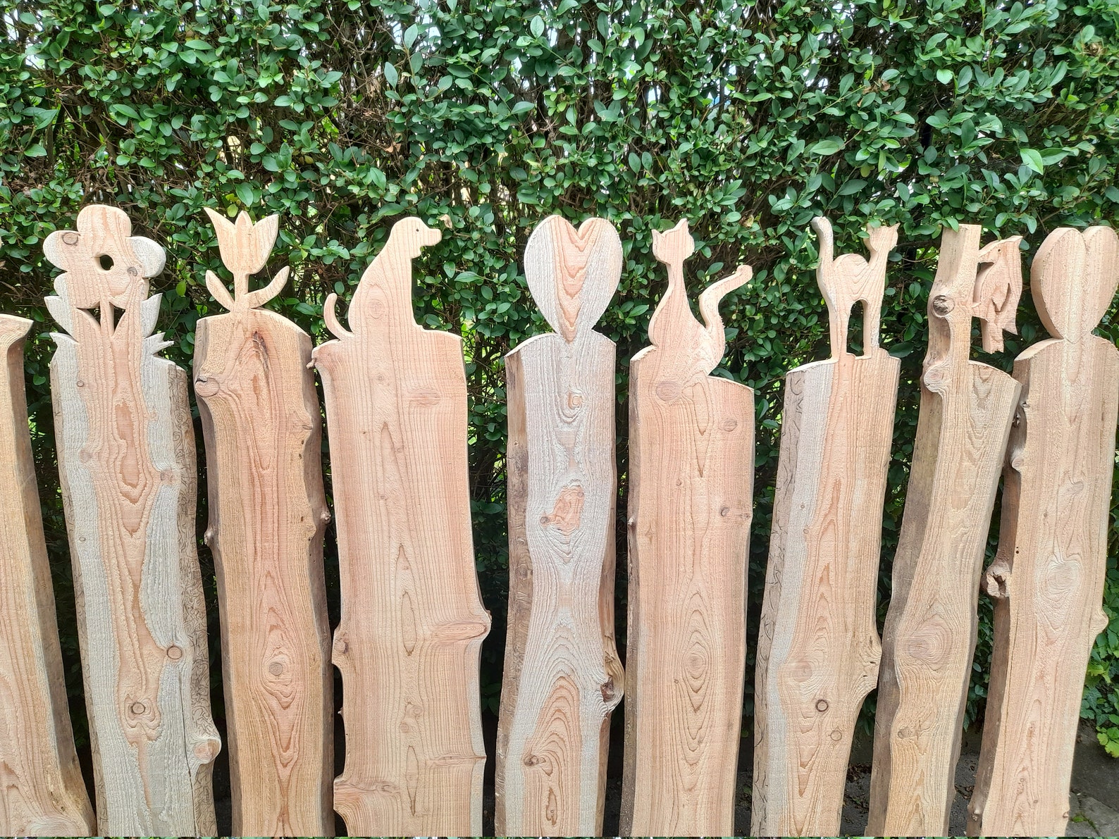 Deko Zaun Ca. 1,40 hoch und ca. 1,30 breit . Aus Lärche . - Etsy.de