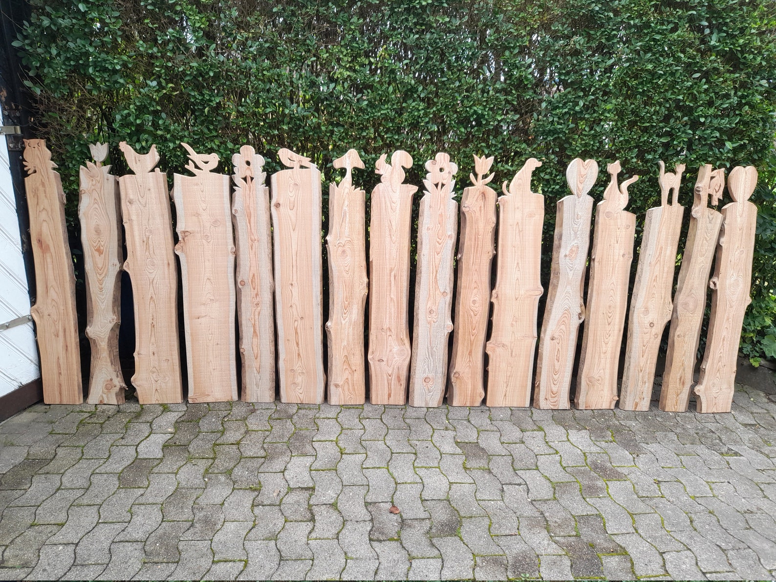 Deko Zaun Ca. 1,40 hoch und ca. 1,30 breit . Aus Lärche . - Etsy.de