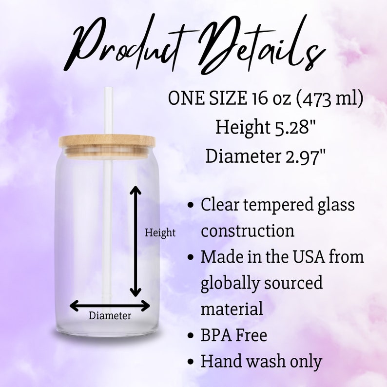 Wildflower Sipper Glass, Floral, Wildflower, Coffee Glass, Limo Glass ...