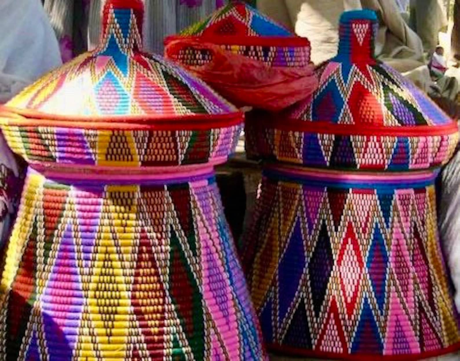 Extra Large Handwoven Mesob Basket: Ethiopian African Decor - Etsy