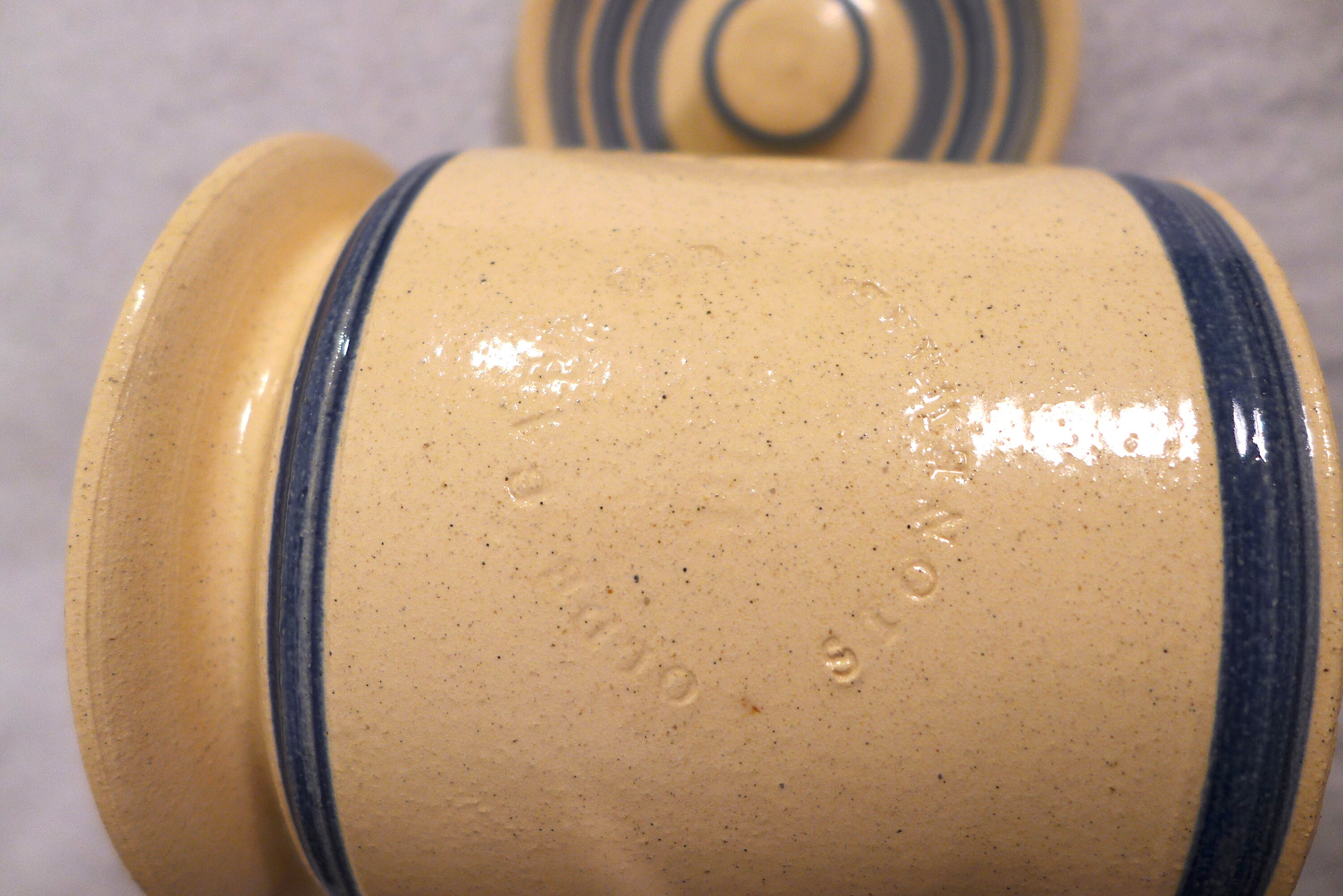 Olde Cape Cod Stoneware Crock With Lid Hand Painted From Barnstable MA ...