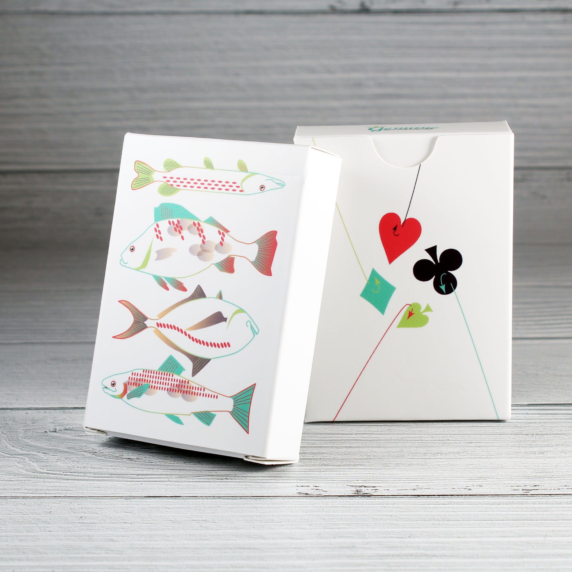 Line Art Playing Cards - Perfect for Fish Lovers & Fishing Enthusiasts ...
