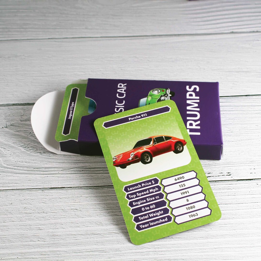 Classic Cars - Trump Card Game - Perfect Gift for Car Enthusiasts - Etsy UK