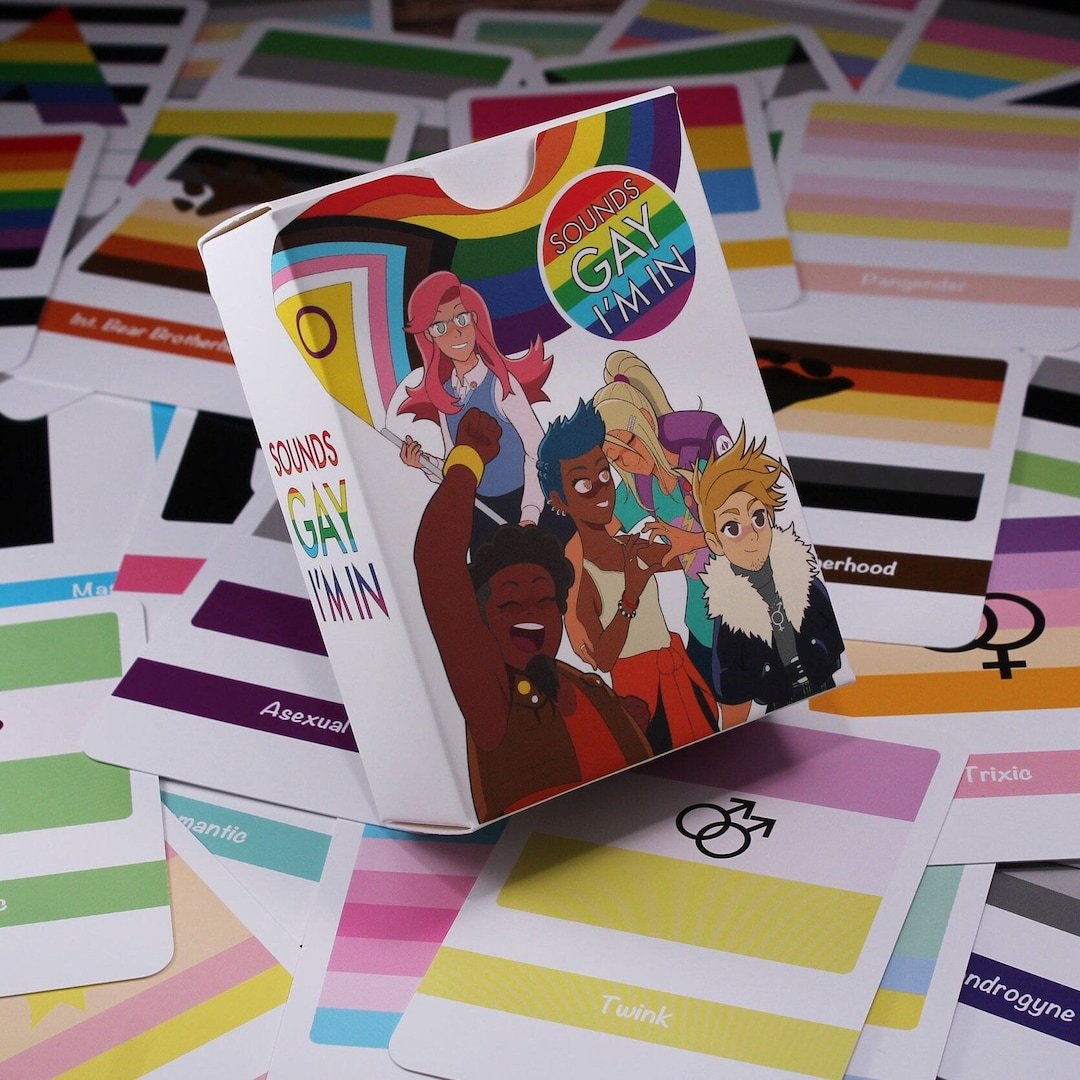 Sounds Gay I'm in Cards - LGBTQIA+ Flashcards - Educational Tool of ...