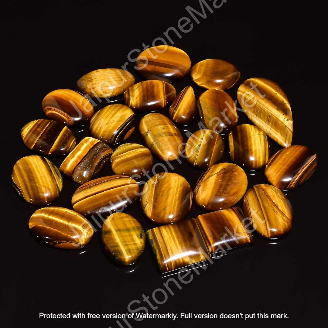 AAA+ Quality Best Lot of Natural TIGER EYE Mix Shape Gemstone, Cabochon ...