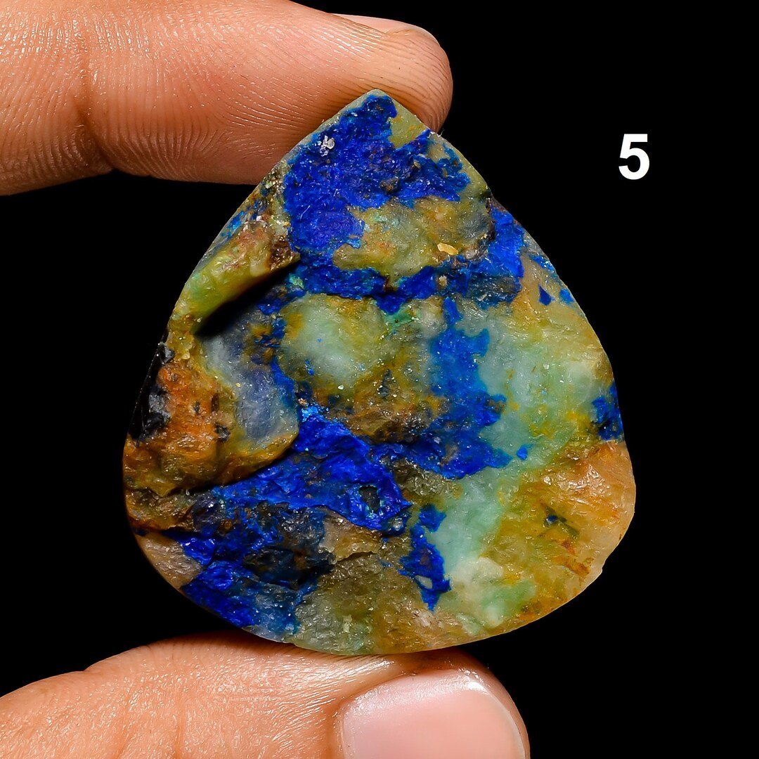 Natural Azurite Druzy Gemstone Chrysocolla Druzy, Loose Gemstone ...