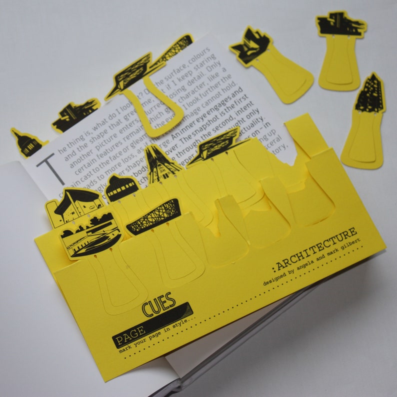 Architecture Pagecues, Architecture Themed Card Bookmarks - Etsy