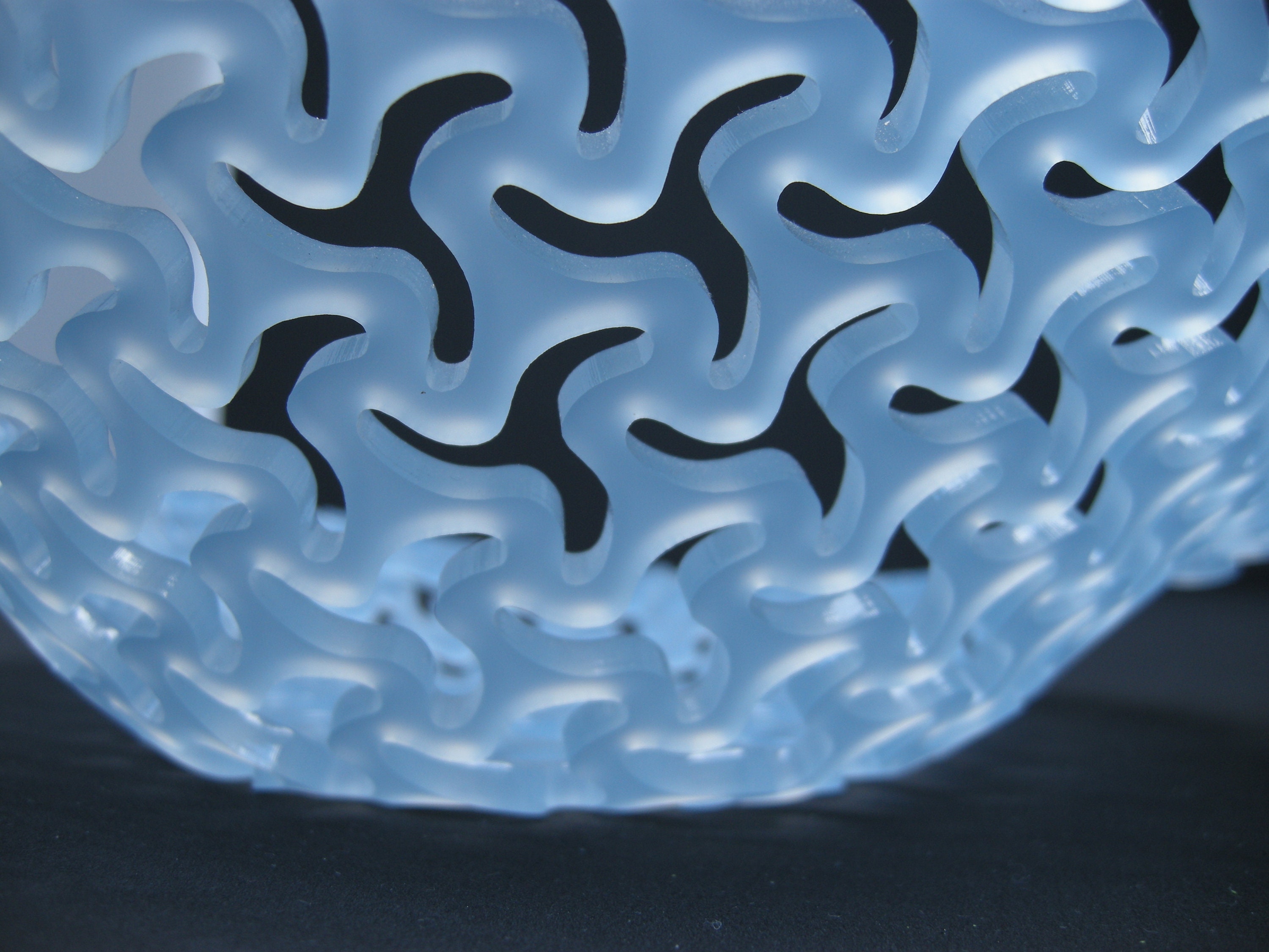 Acrylic Decorative Bowl With Patterned Cuts Modern Bowl Bowl - Etsy