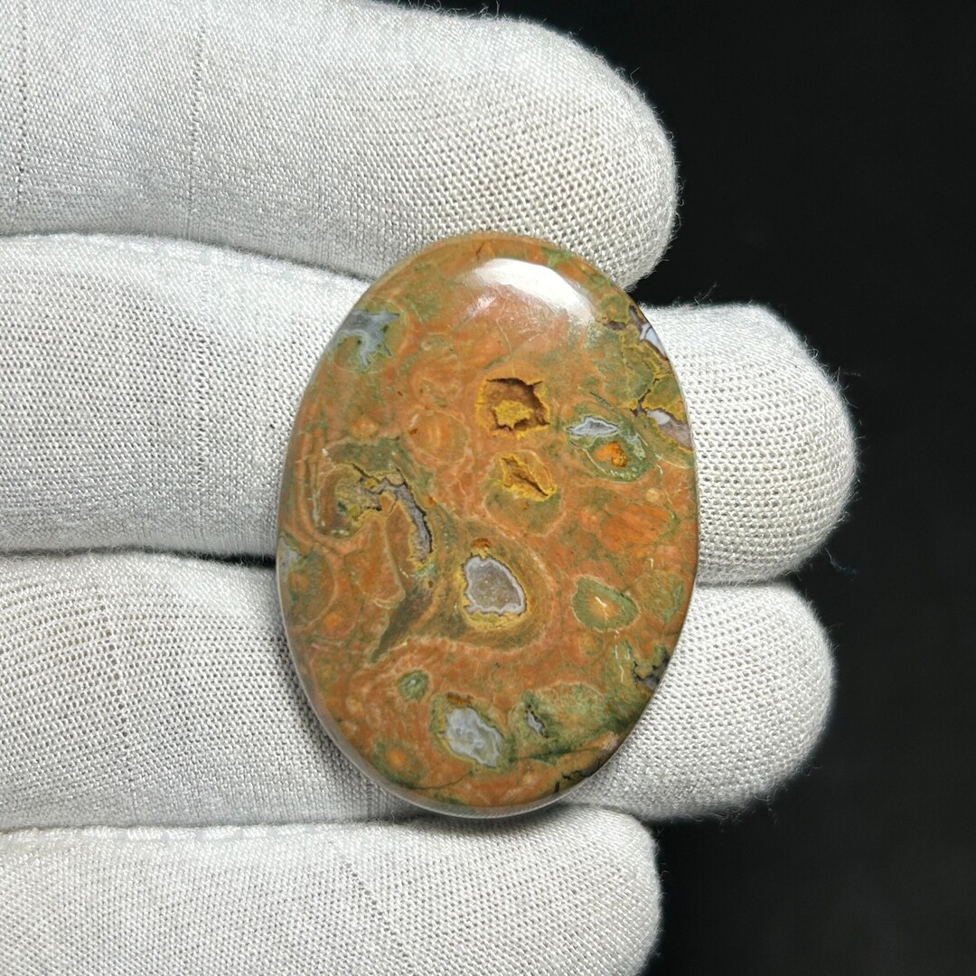 Rhyolite Rainforest Jasper Gemstone, Handmade Rhyolite Jasper Loose ...
