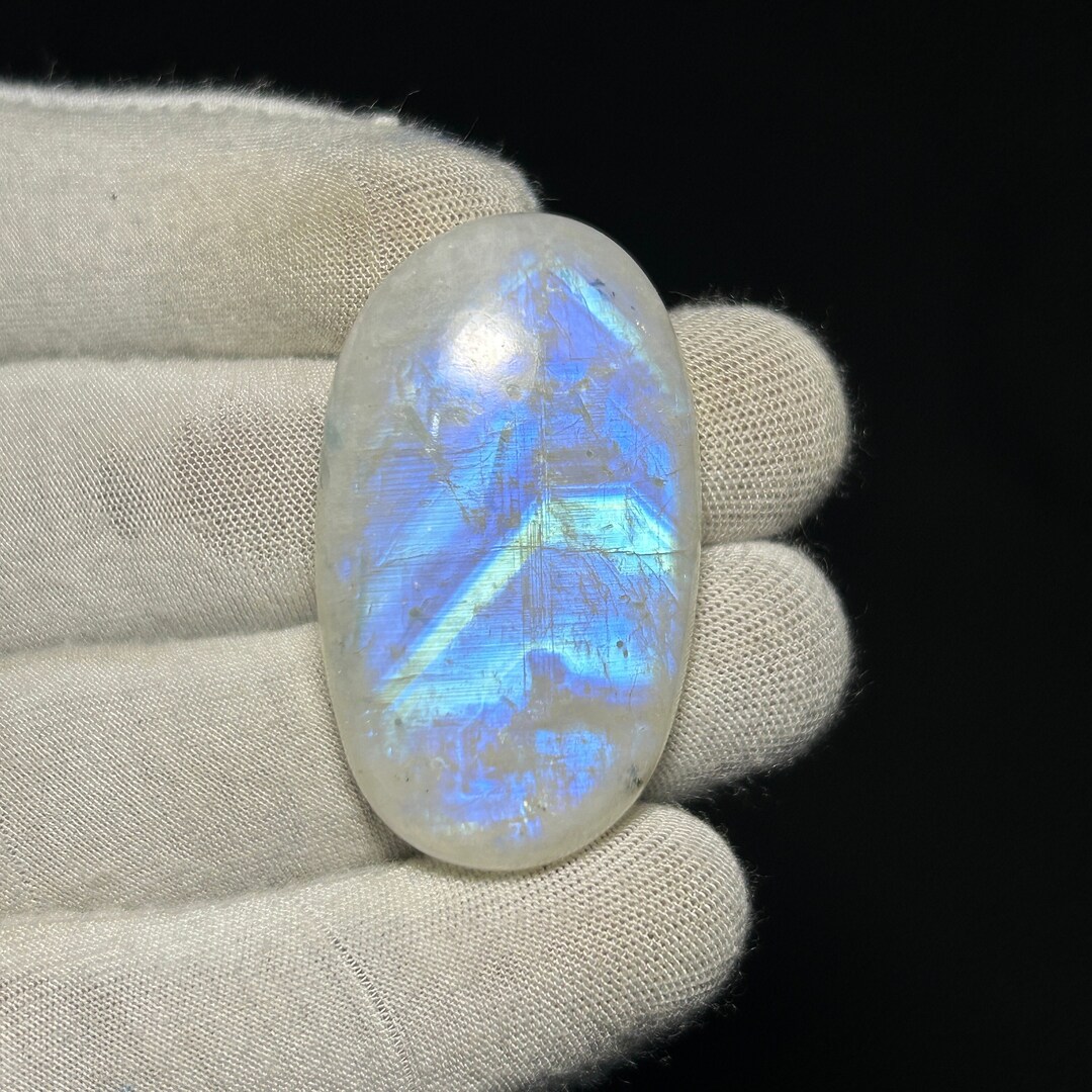 Very Rare Natural Rainbow Moonstone Loose Stone, Semi Precious ...