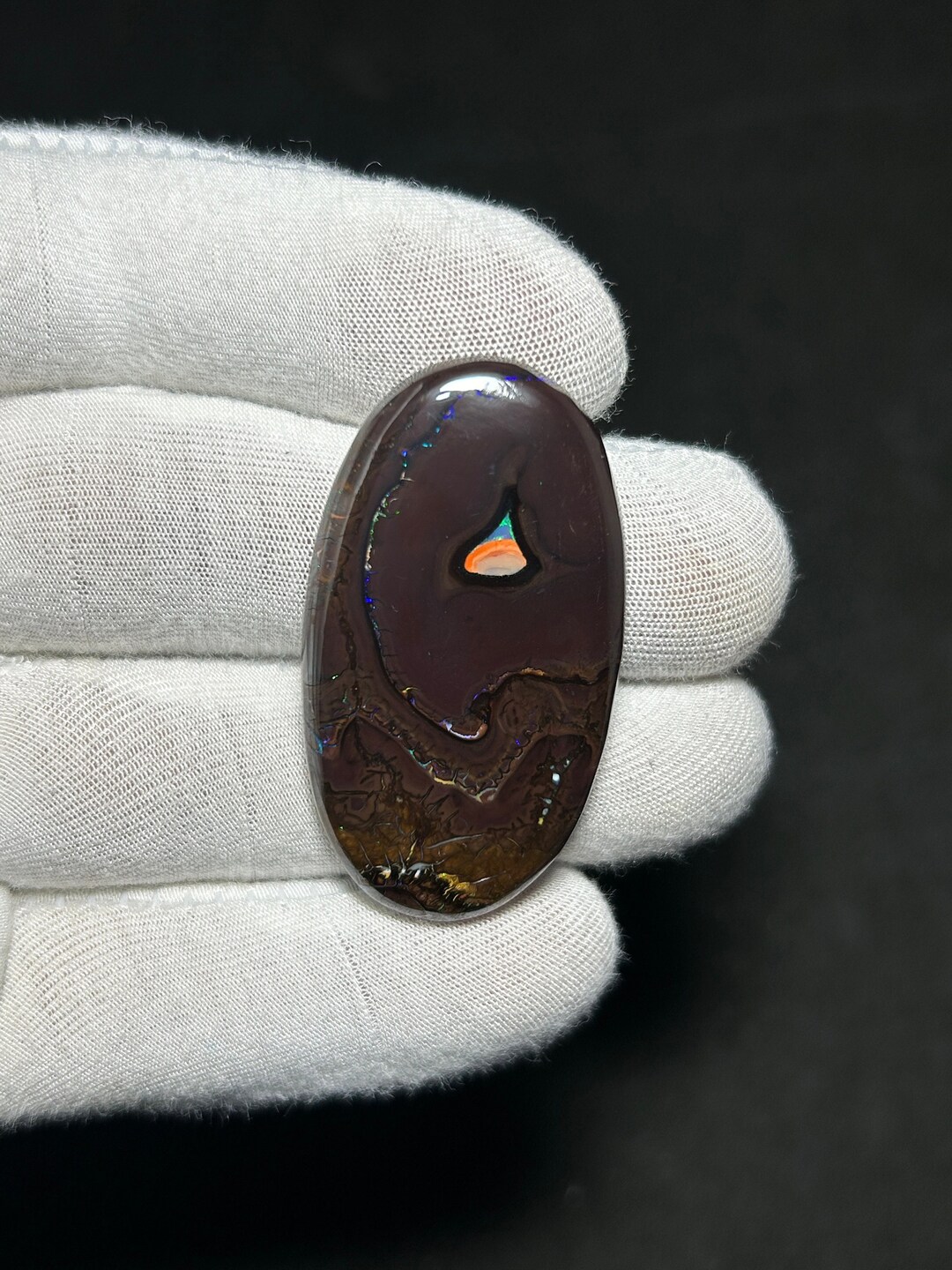 AAA Quality Boulder Opal Cabochon, Oval Shape Bolder Opal Loose ...