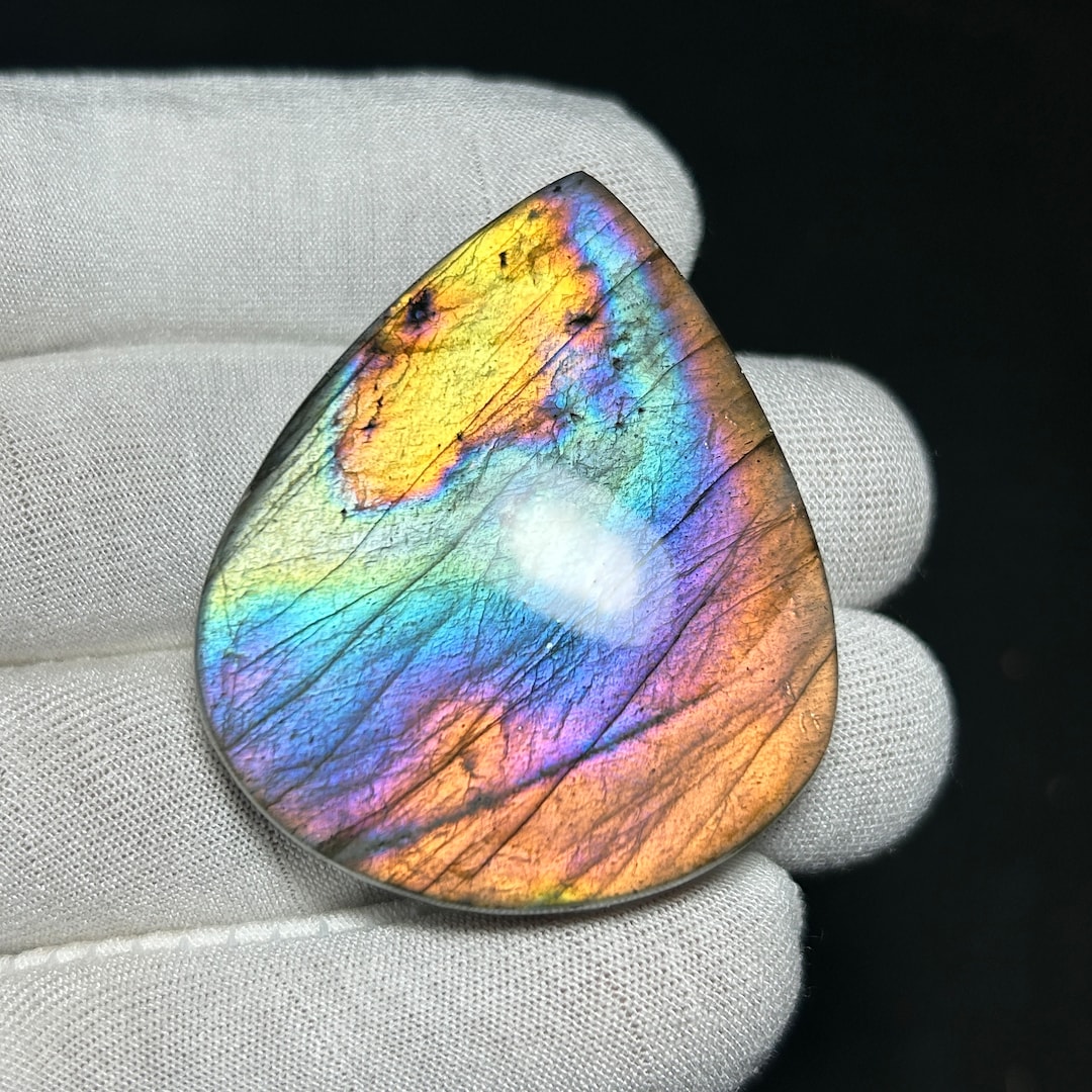 ROYAL Purple Natural Labradorite Gemstone Cabochon, Excellent Purple ...