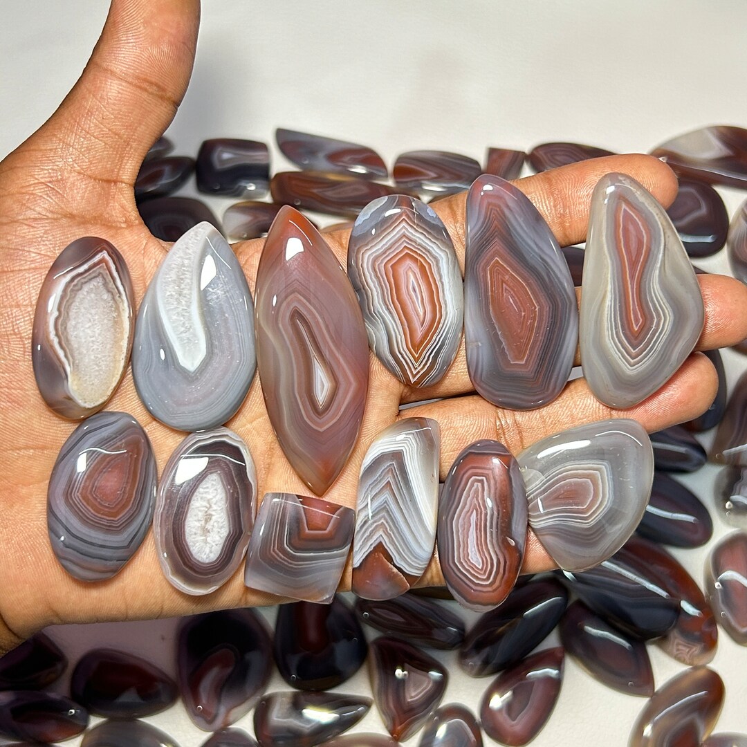 Natural Red Botswana Agate Cabochon Wholesale Lot by Weight With ...