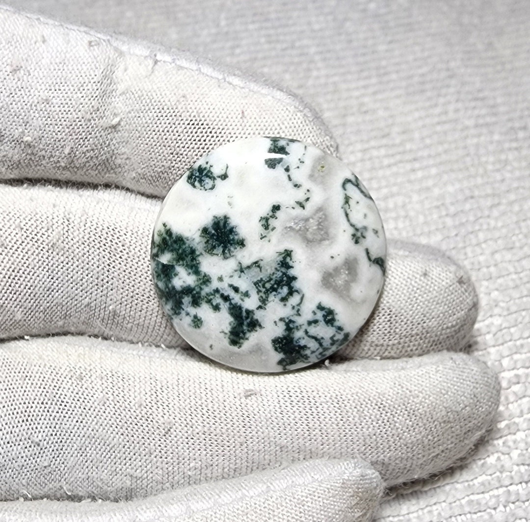 Top Green Tree Agate Loose Stone Cabochon Gemstone - Etsy