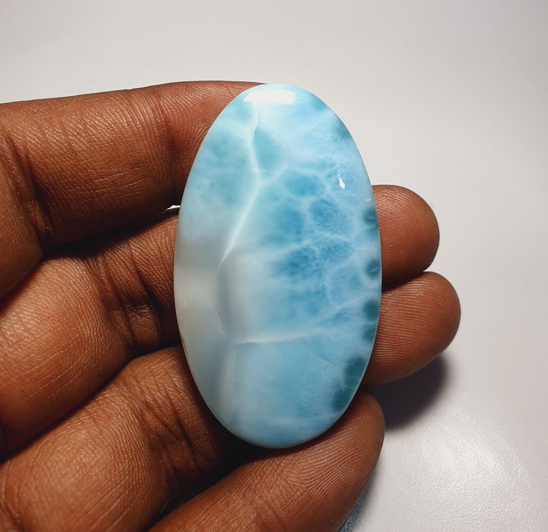 Very Rare Natural Larimar Cabochon Top Quality Larimar Loose Semi ...