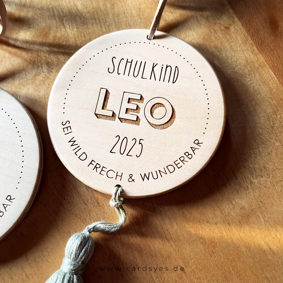 Schoolchild 2025, Name Tag for School Cones, Gift for Starting School ...