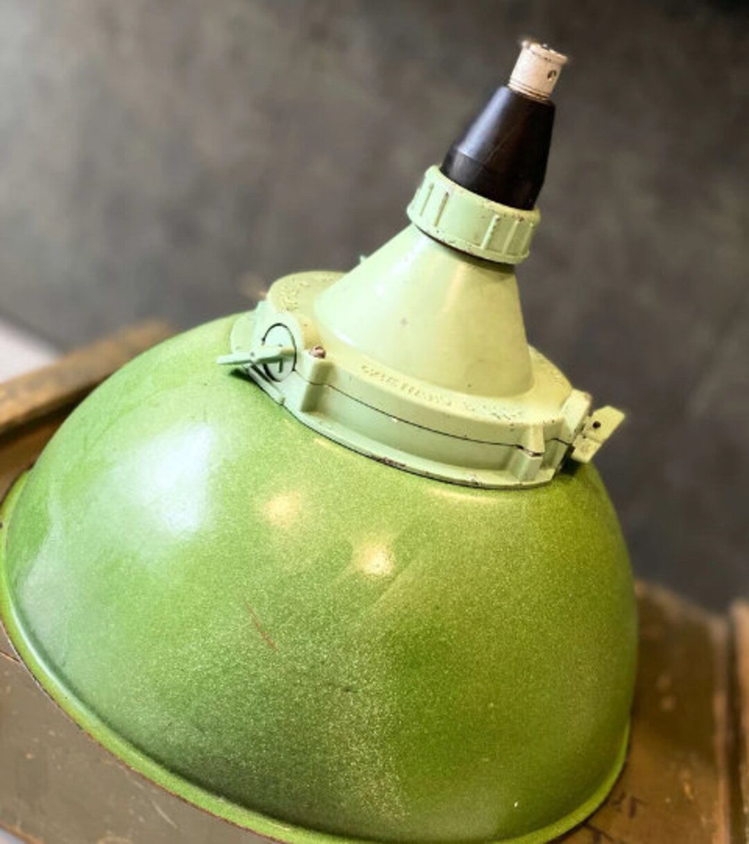Vintage Industrial Bunker Light | Industrial Soviet Pendant Lamp | USSR ...
