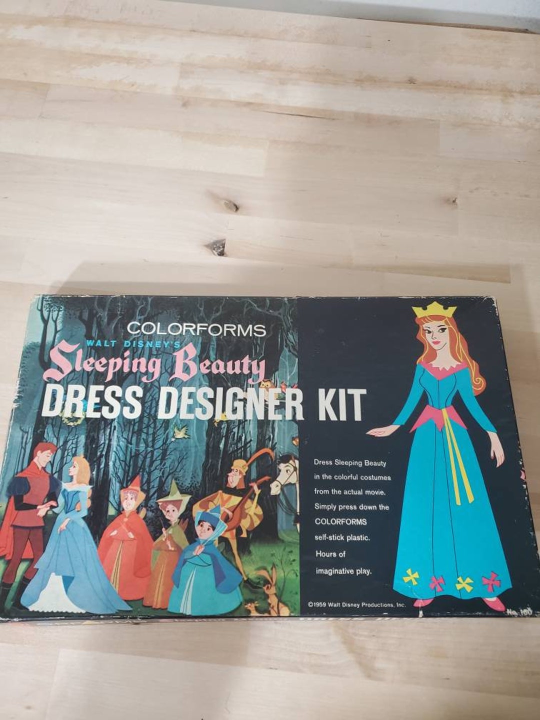 Disney Colorforms Sleeping Beauty 1959near Complete Set Box Has Some ...