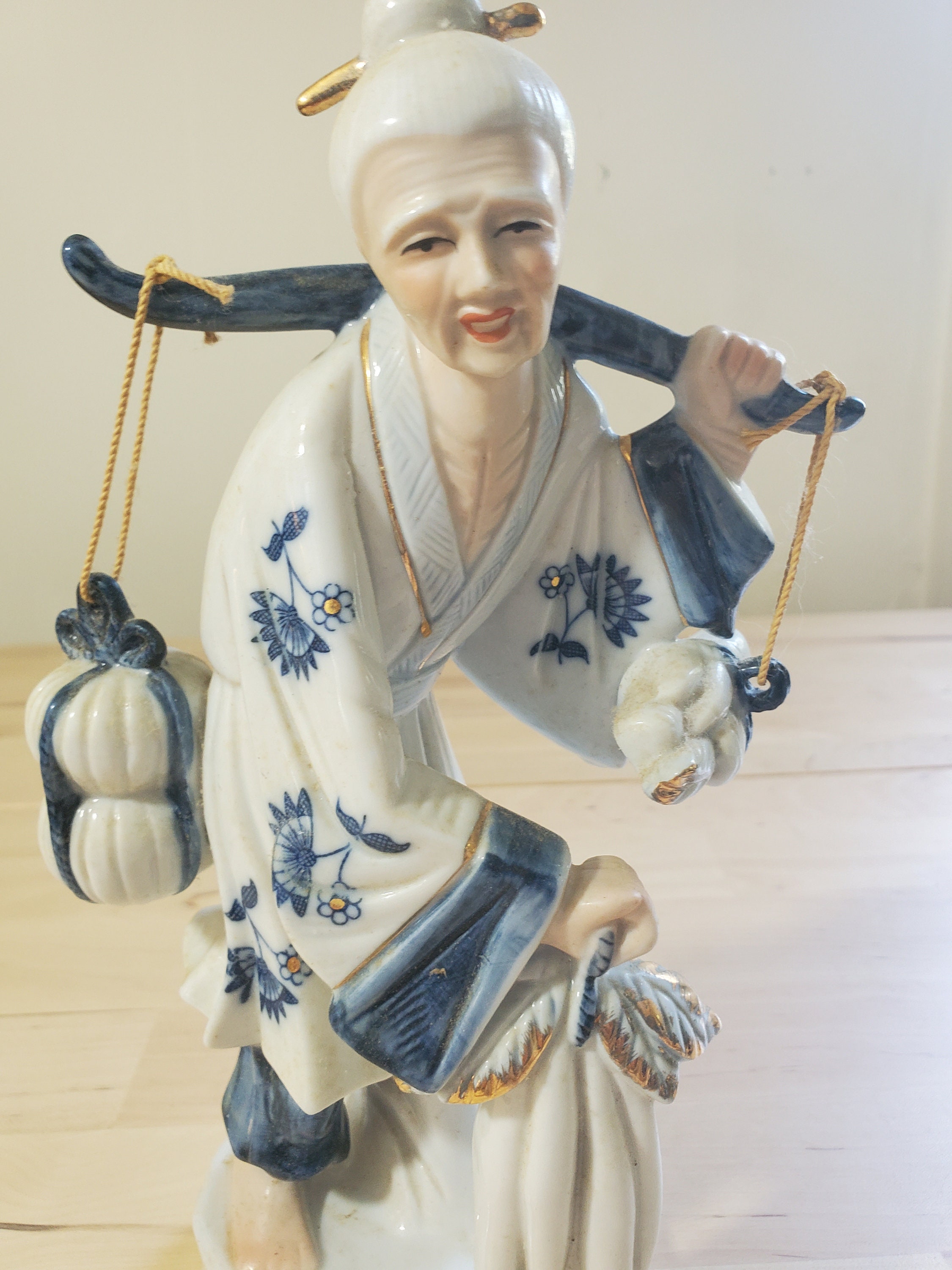 Asian Couple Figurines Hard at Work Made in Japan 1970'S Beautiful Set ...
