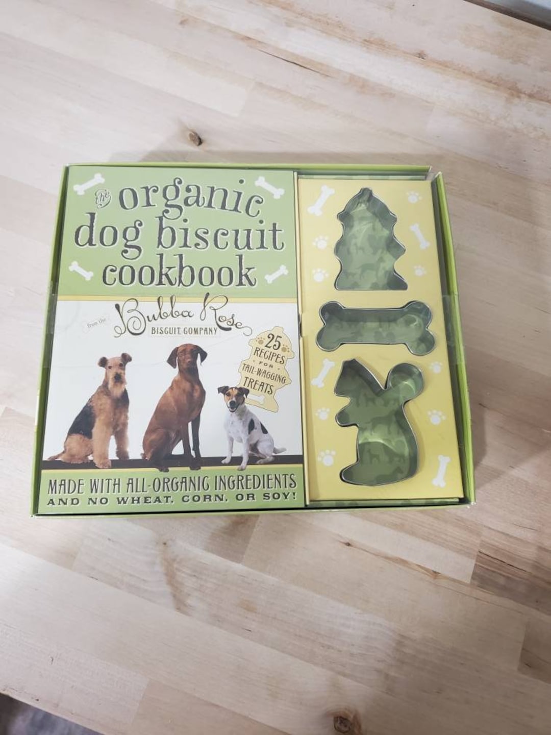 Organic Dog Biscuit Cookbook and Molds New Damaged Box - Etsy