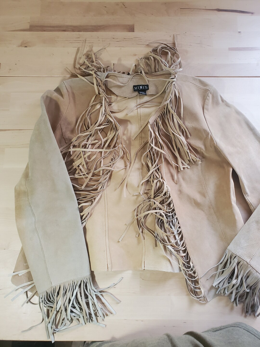 Women's Small Fringe Swede Jacket Boho Hippie Jacket - Etsy