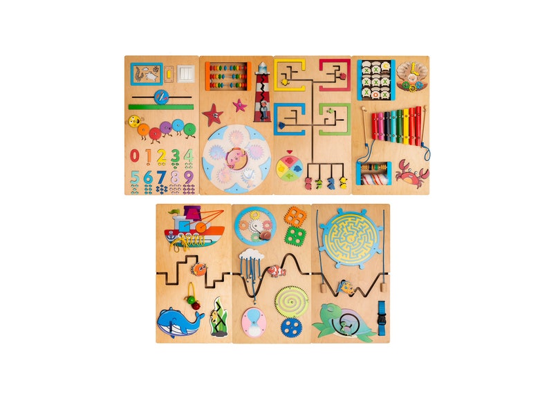 Activity Panel Wall Mounted Busy Board Educational Special - Etsy