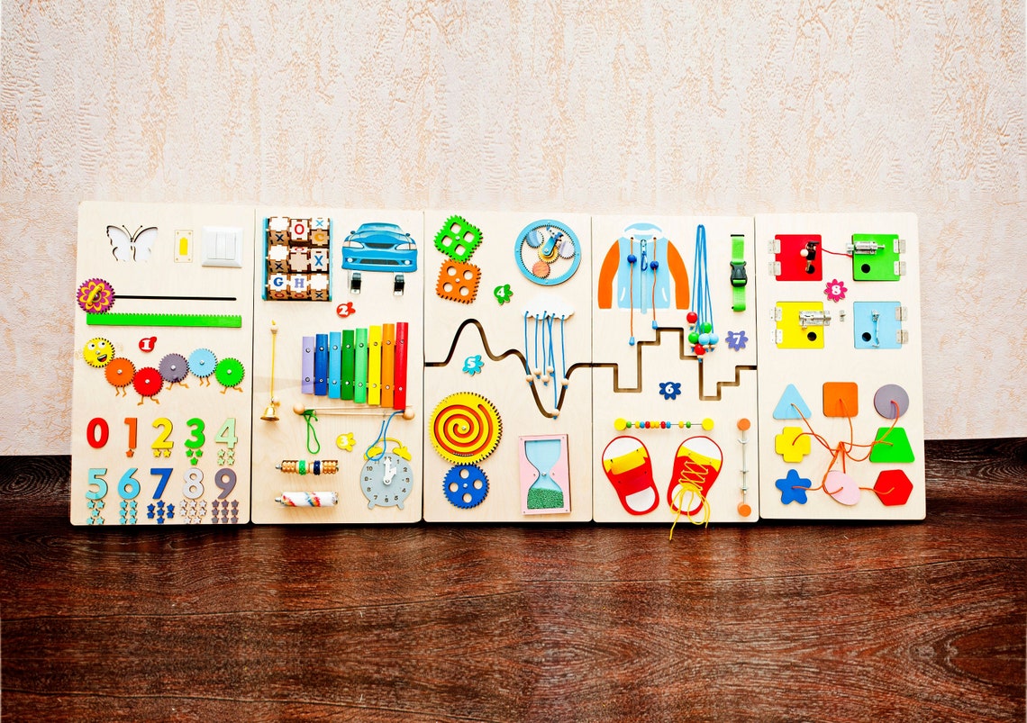 Montessori Furniture Interactive Sensory Wall Panel for Kids - Etsy ...