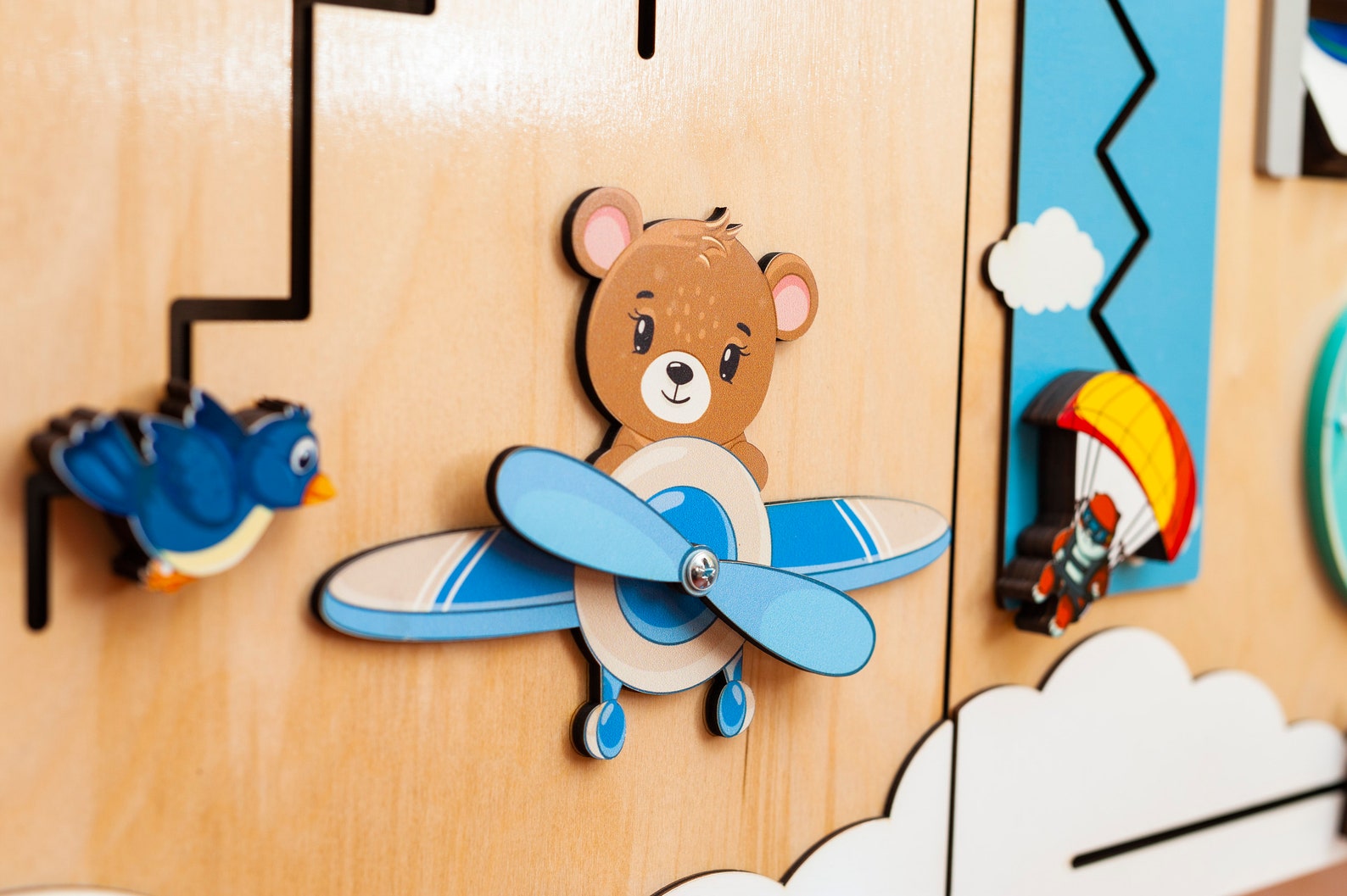 Large Wall Busy Board 6pcs Set Activity Wall for Play Room - Etsy