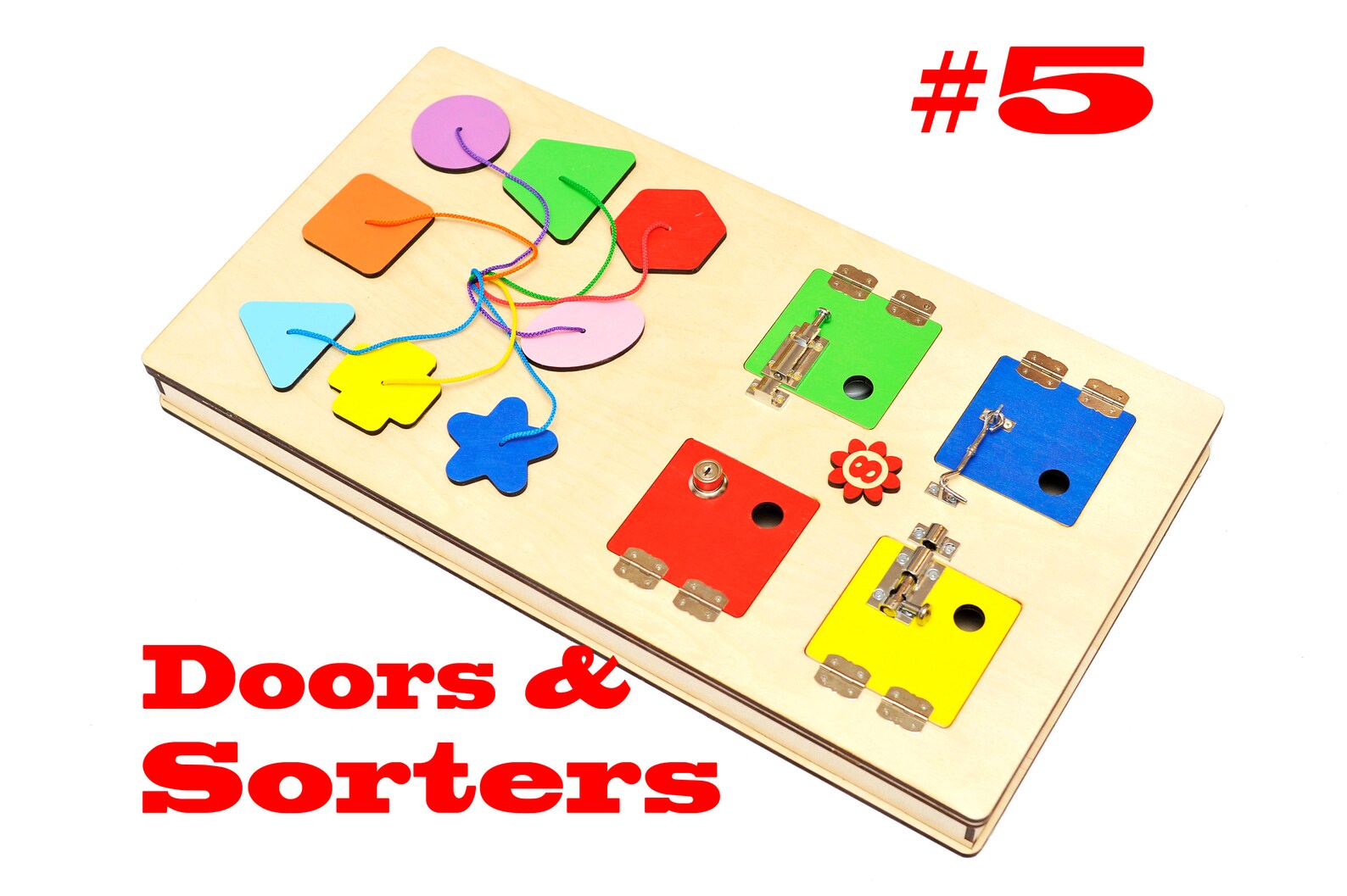 Muebles Montessori Panel de pared sensorial interactivo para el espacio ...