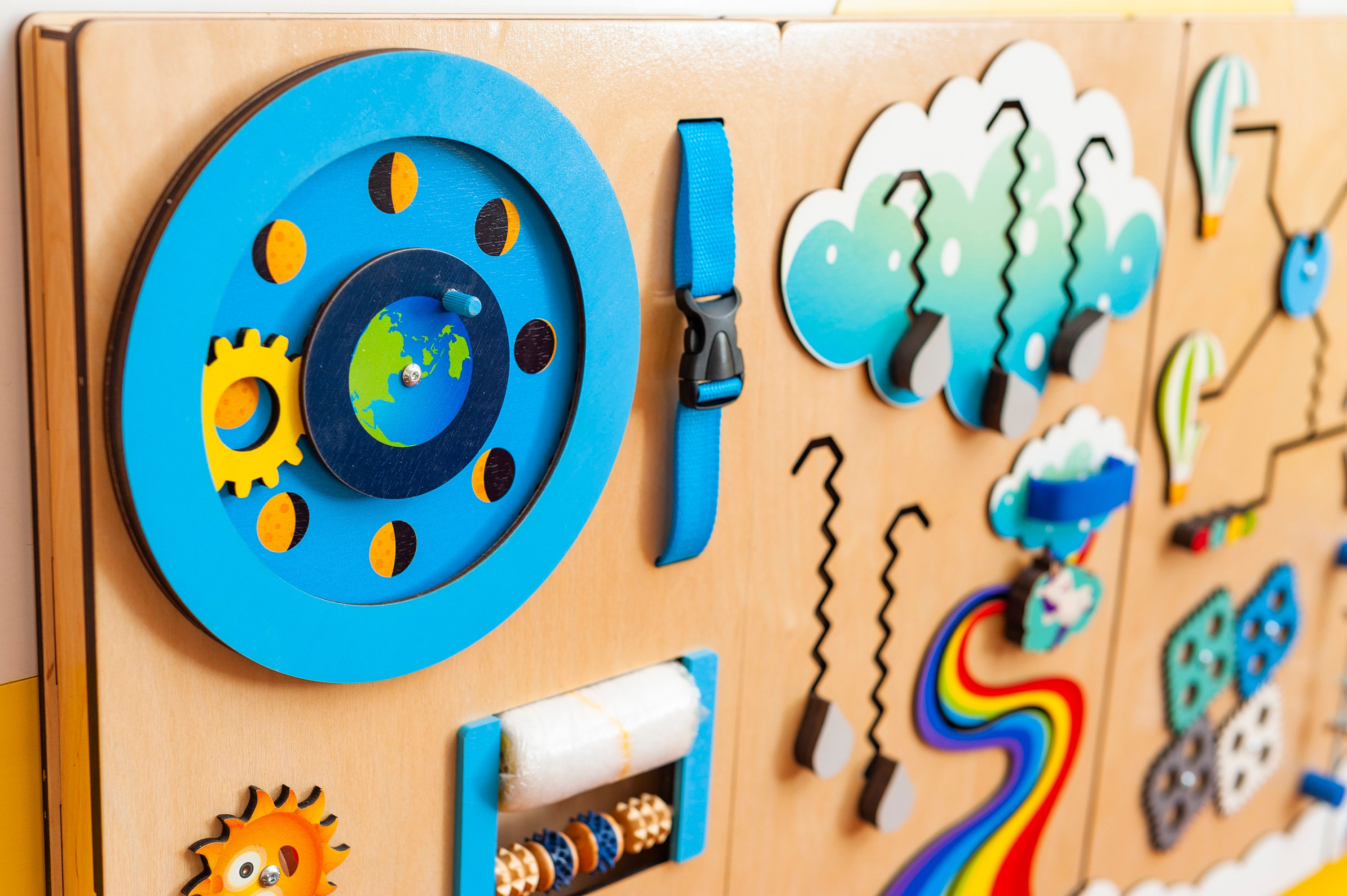 Large Wall Busy Board 6pcs Set Activity Wall for Play Room - Etsy