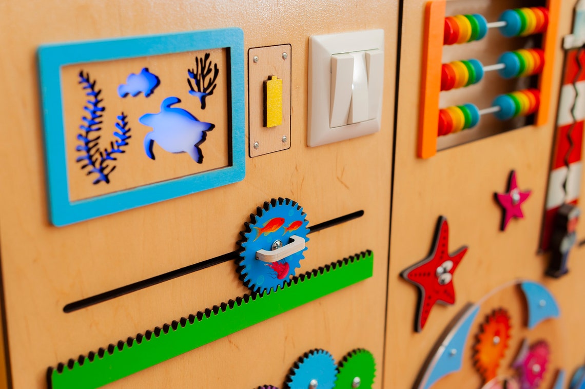 Activity Panel Wall Mounted Busy Board Educational Special - Etsy