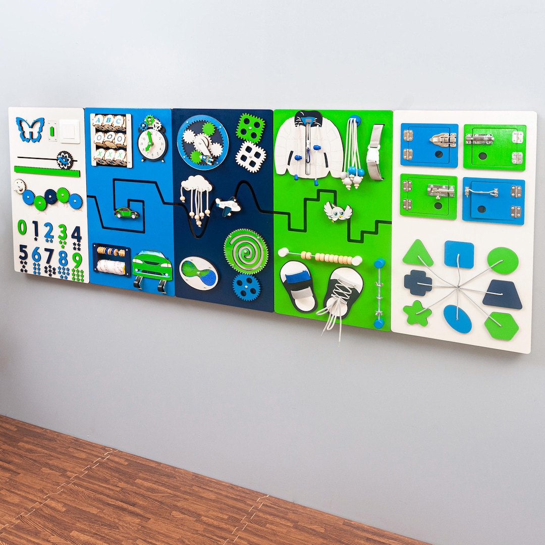 Interactive Play Walls ADA Compliant Sensory Busy Board: Educational ...