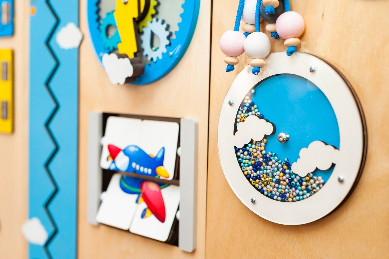 Large Wall Busy Board 6pcs Set Activity Wall for Play Room - Etsy