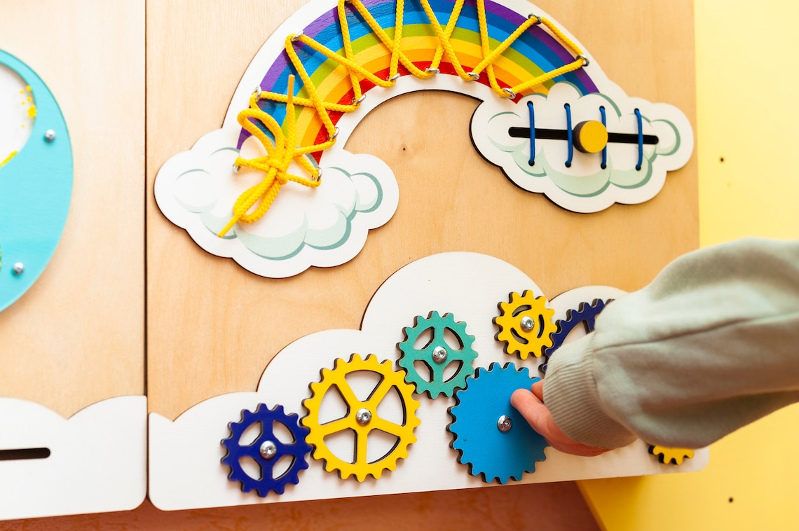 Large Wall Busy Board 6pcs Set Activity Wall for Play Room - Etsy